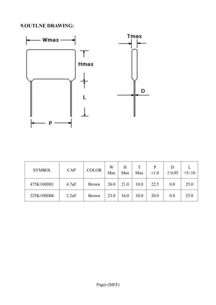 Jimson MEF specification page 7