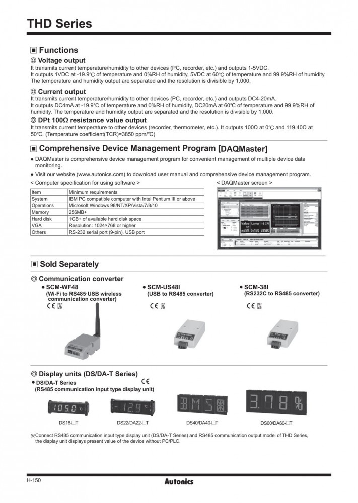 THD Series technical document page 4