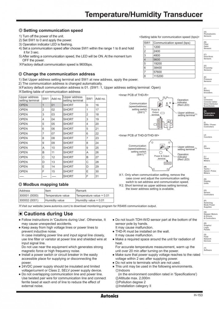 THD Series technical document page 7