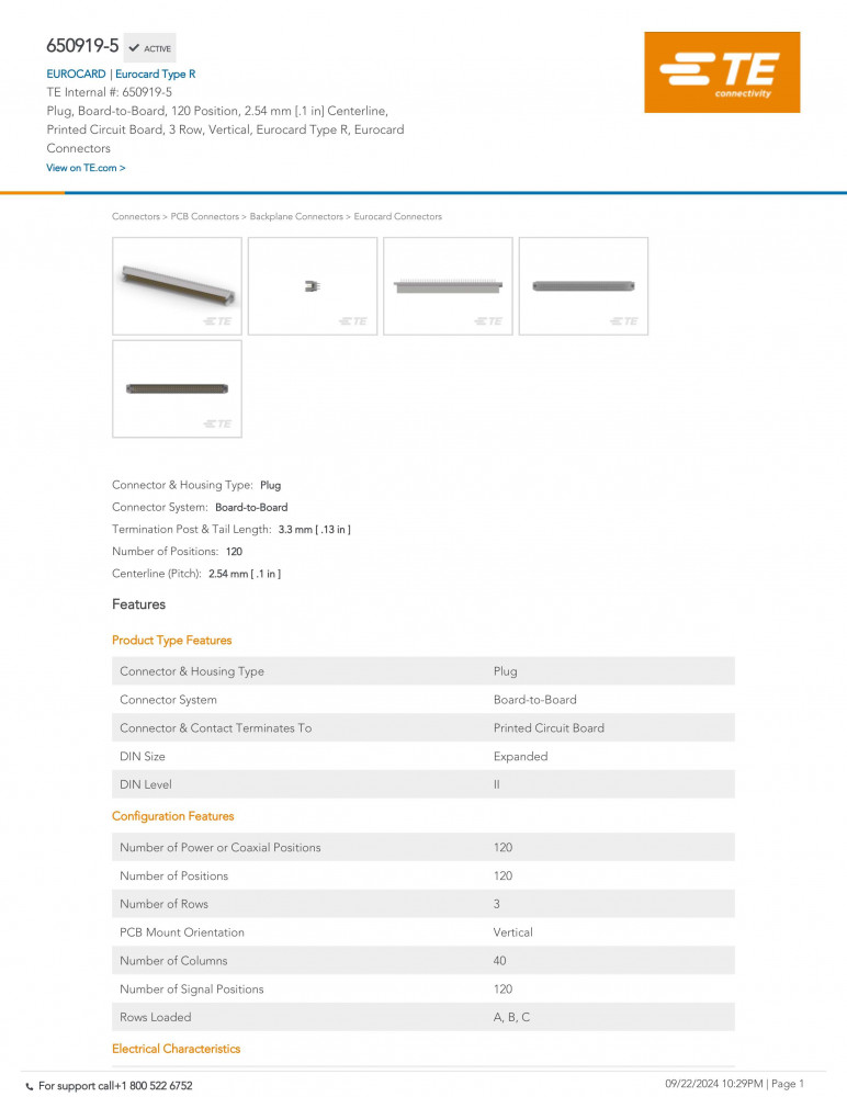 650919-5 technical document page 1
