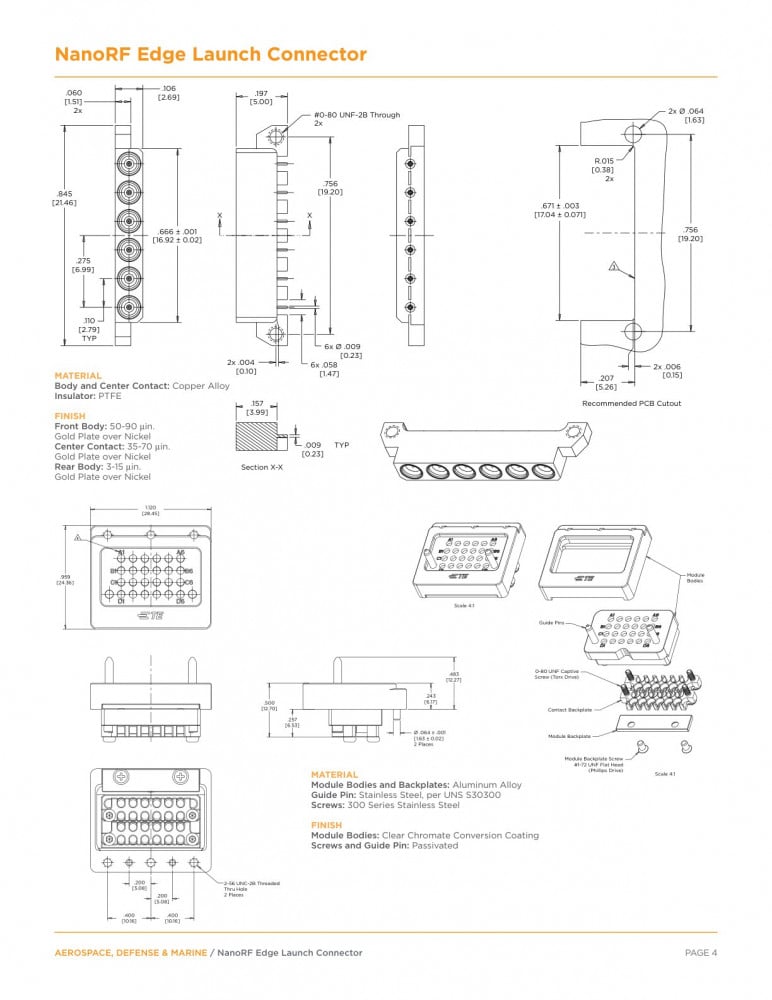 TE Connectivity NanoRF Edge Launch document page 4