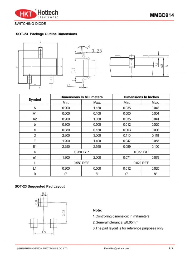 MMBD914 datasheet page 3