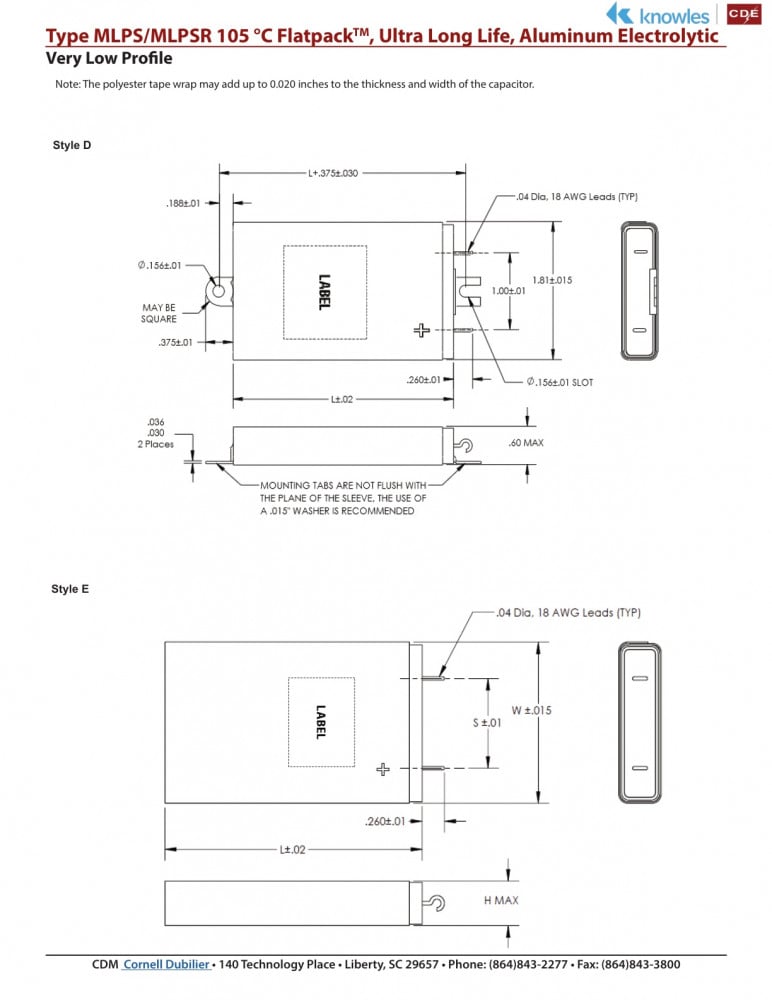 MLPS datasheet page 5