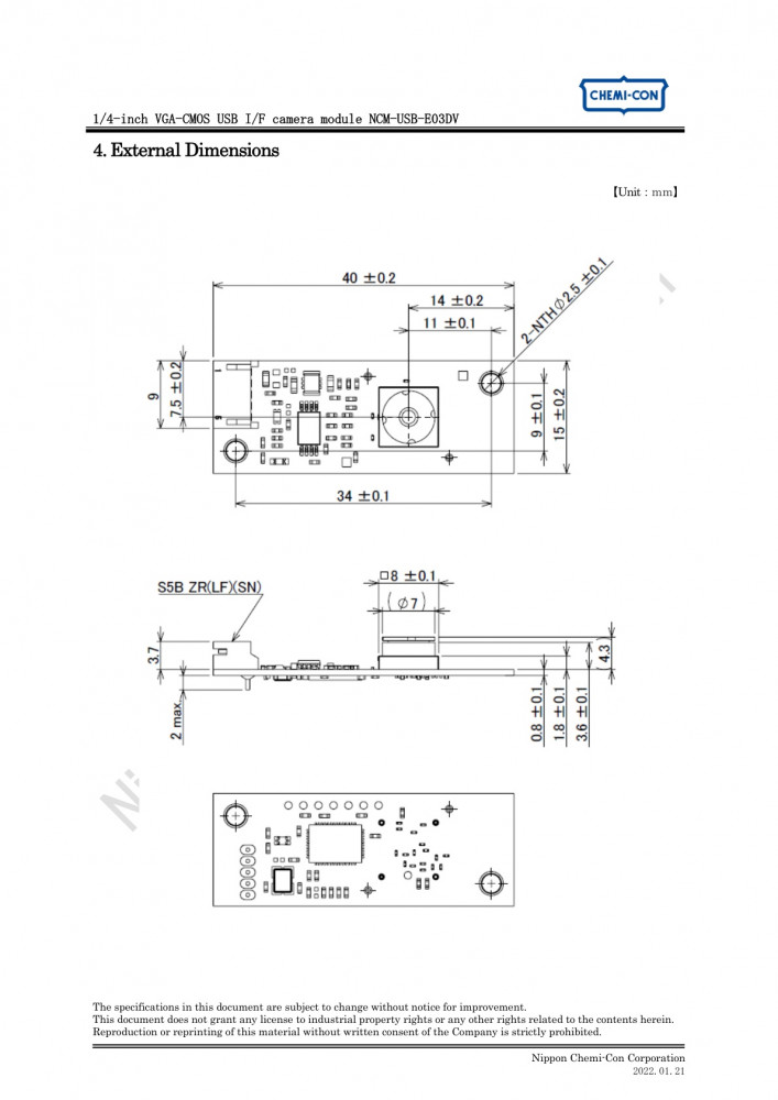 NCM-USB-E03DV technical document page 2