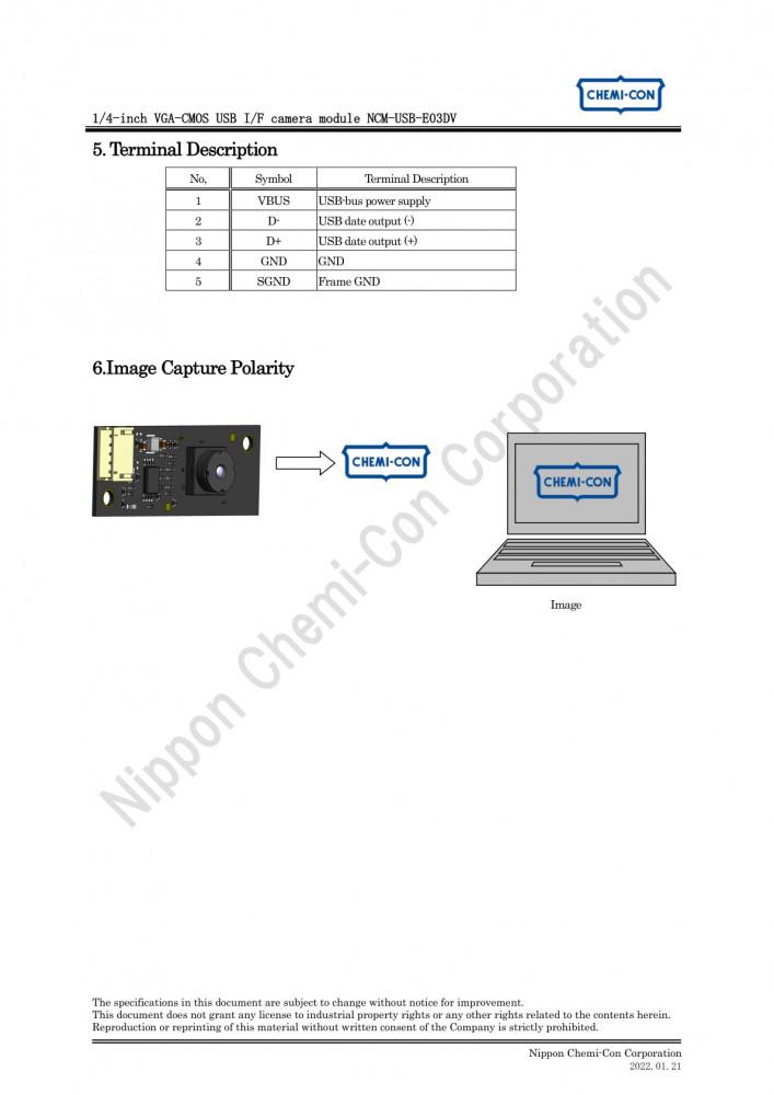 NCM-USB-E03DV technical document page 3
