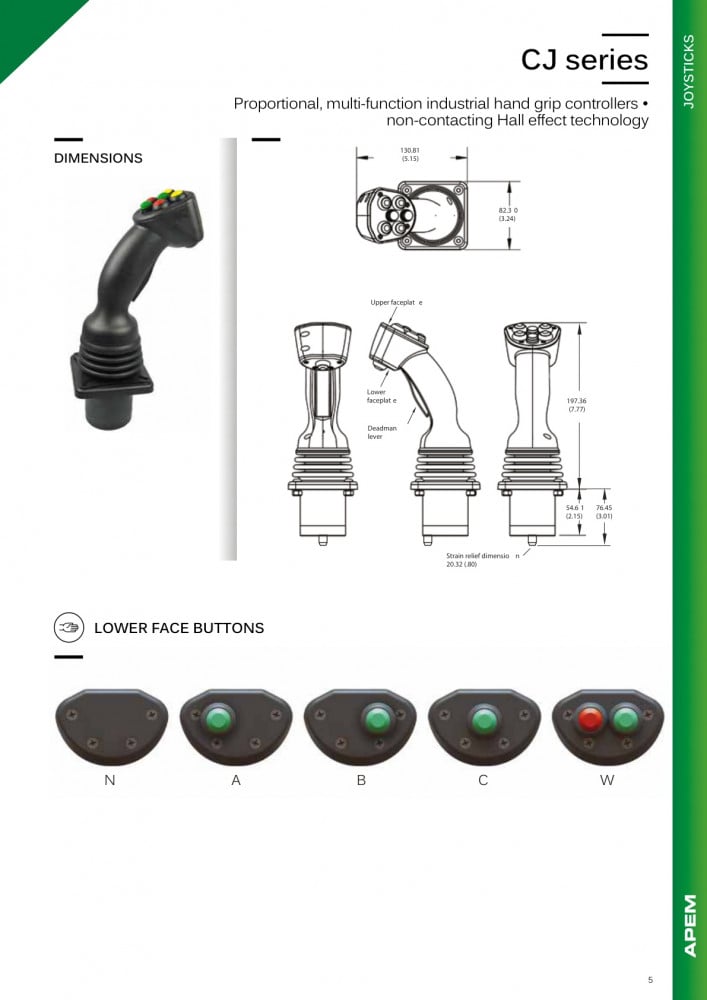 APEM CJ series datasheet page 5