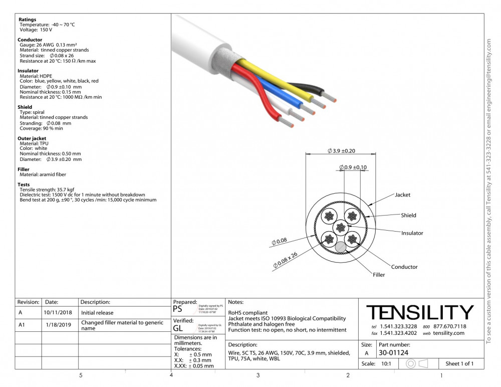 Technical drawing image for Tensility International model 30-01124
