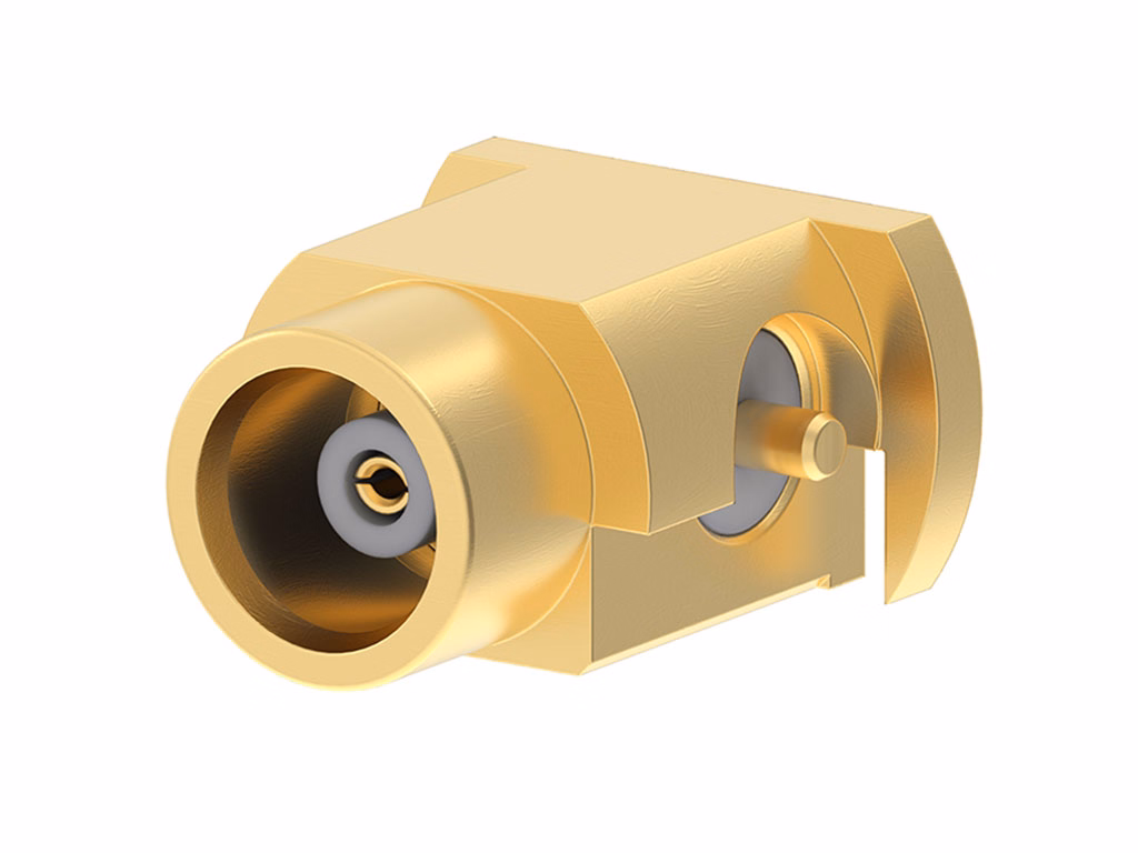 MCX Jack, Straight, PCB Receptacle, Through Hole, Brass Body, Gold (Au) Plated, 2.75mm Leg Length, Tray, 50 Ohms