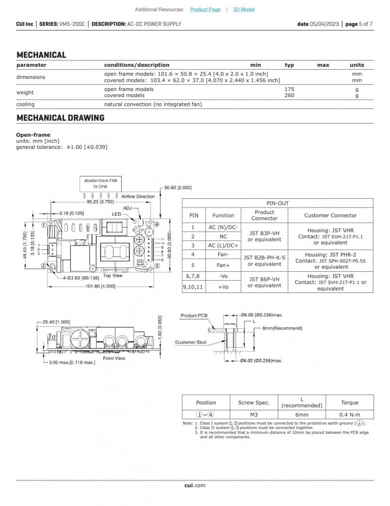 VMS-200C-12-CNF datasheet page 5
