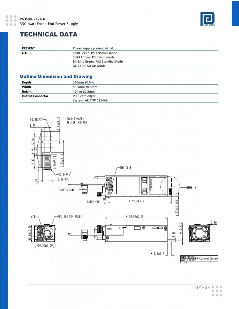 PA350R-212A-R datasheet page 3