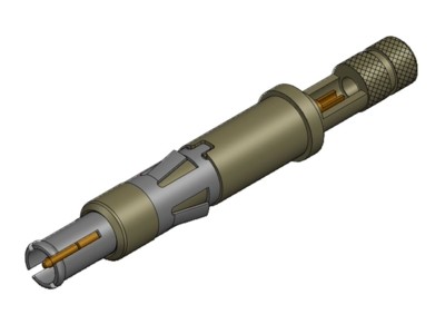 MPRF Plug, Non-Magnetic, Straight, Crimp, RG178 Cable, with Retention Clip, Tray, 50 Ohms for sale
