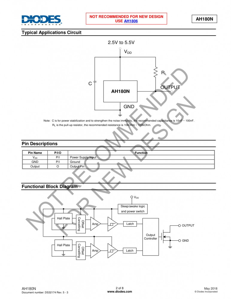 AH180N datasheet page 2