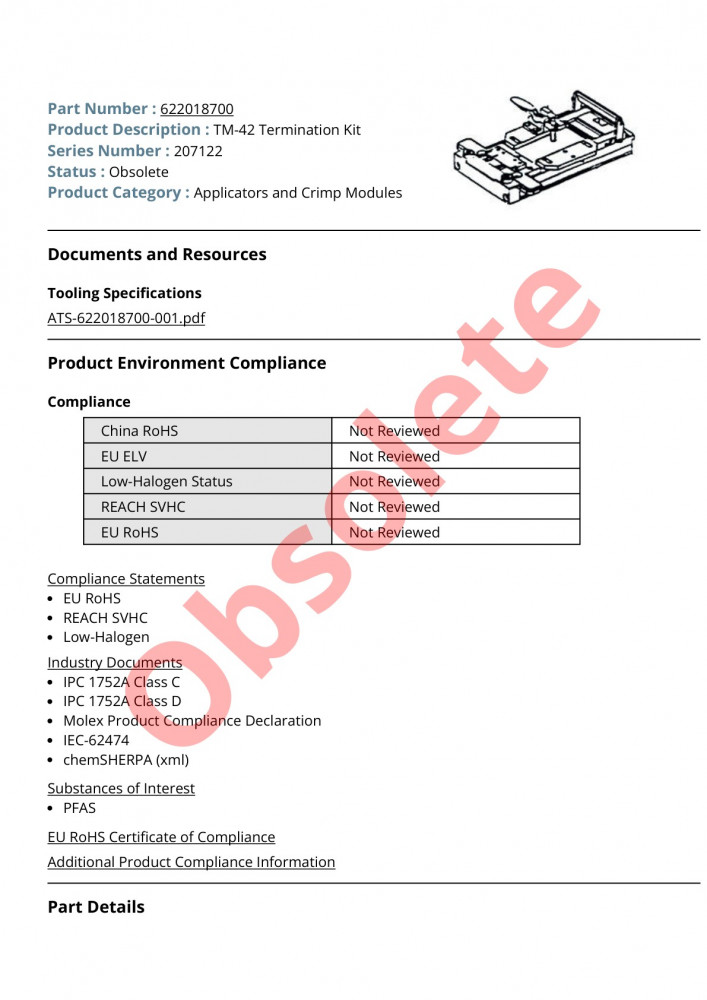 622018700 tooling document page 1