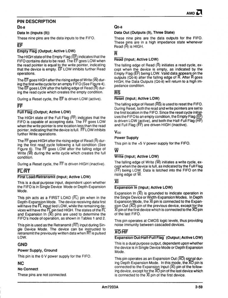 AM7203A datasheet page 5