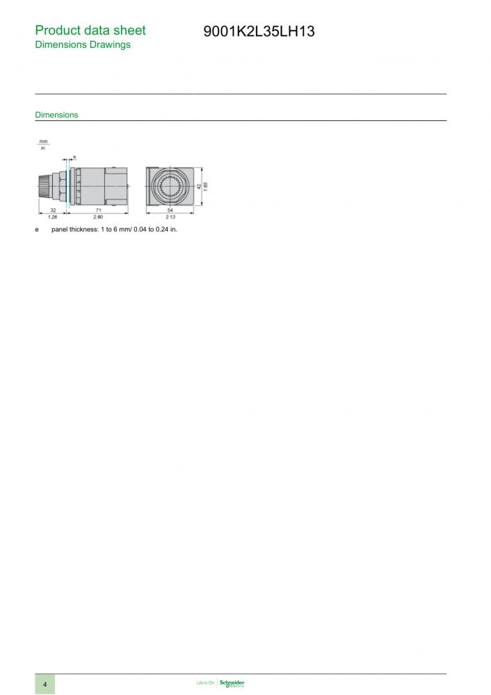 9001K2L35LH13 technical document page 4