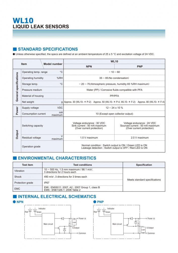 WL10-NP-2 datasheet page 2