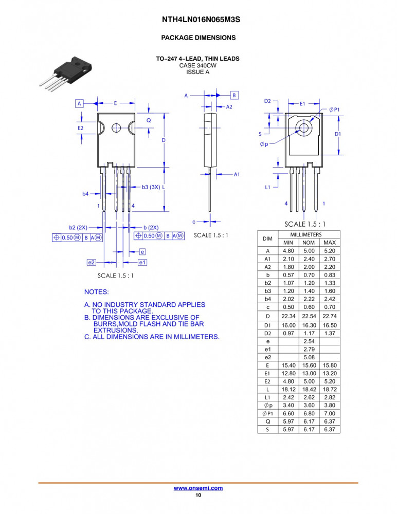 NTH4LN016N065M3S datasheet page 10