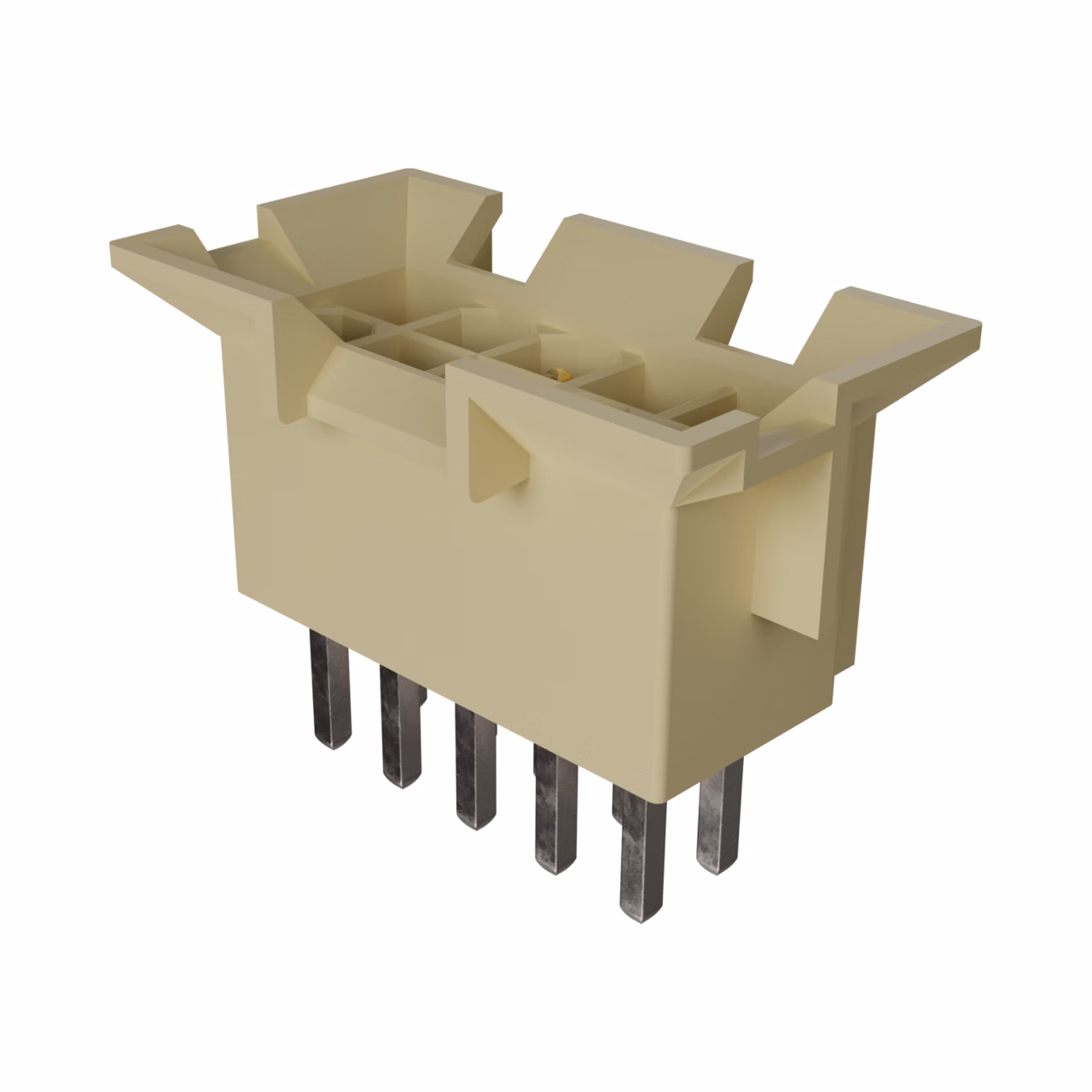 Mini-Fit Jr. BMI First Mate / Last Break Header, 4.20mm Pitch , Dual Row, Vertical, 10 Circuits, Nylon, UL 94V-2, Gold (Au) Plating, Natural for sale