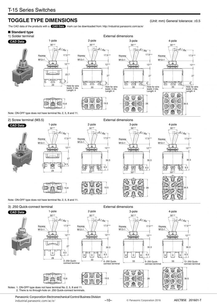 T115G-AF technical document page 10
