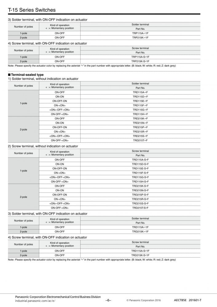 T115G-AF technical document page 6