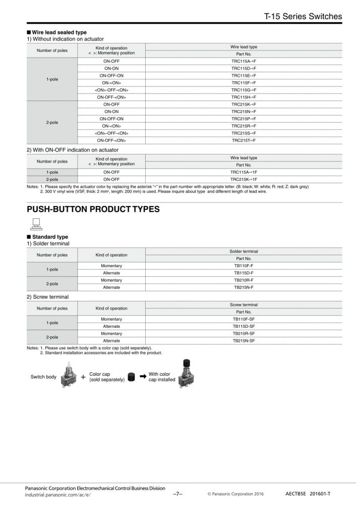 T115G-AF technical document page 7