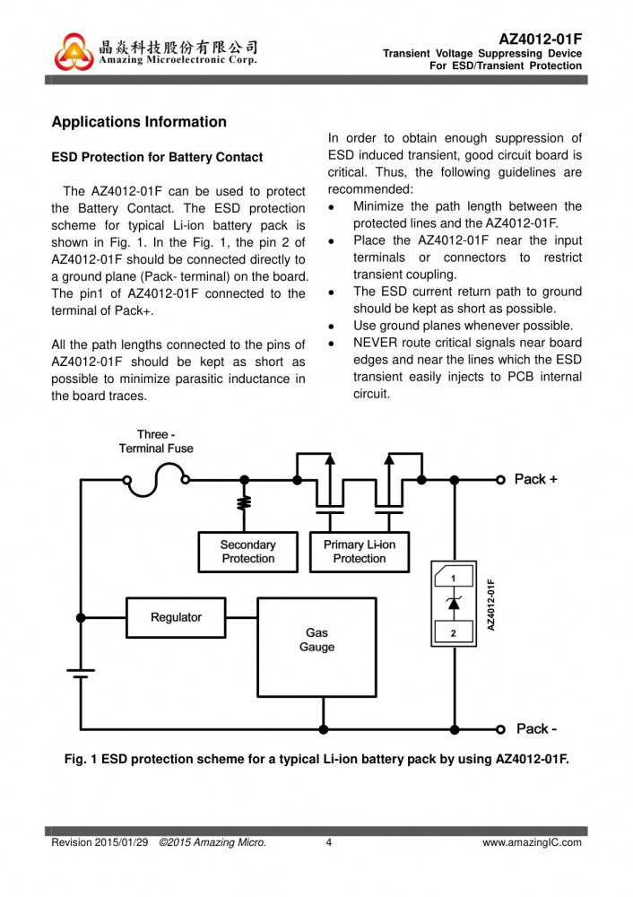 AZ4012-01F datasheet page 4