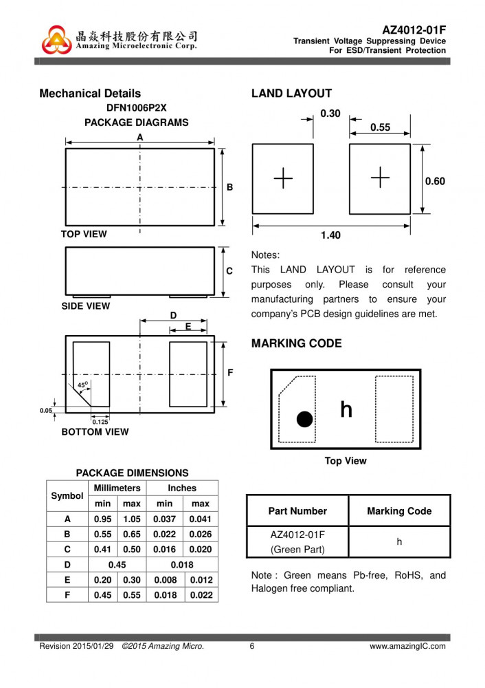 AZ4012-01F datasheet page 6