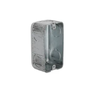 4 in. x 2 in. Handy Box, Drawn, 1-7/8 in. Deep, Seven 3/4 in. KO's, Raised Ground for sale