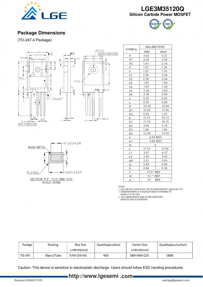 LGE3M35120Q datasheet page 9