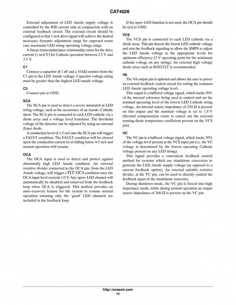 CAT4026 technical document page 10