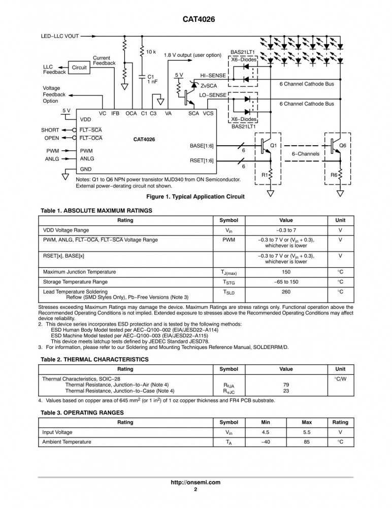 CAT4026 technical document page 2