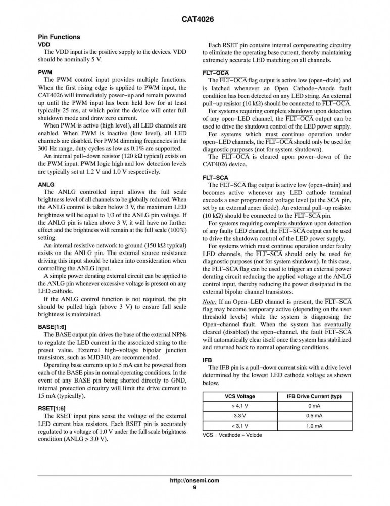 CAT4026 technical document page 9
