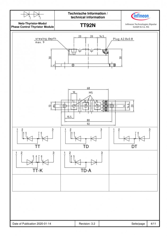 TD92N12KOF technical document page 4