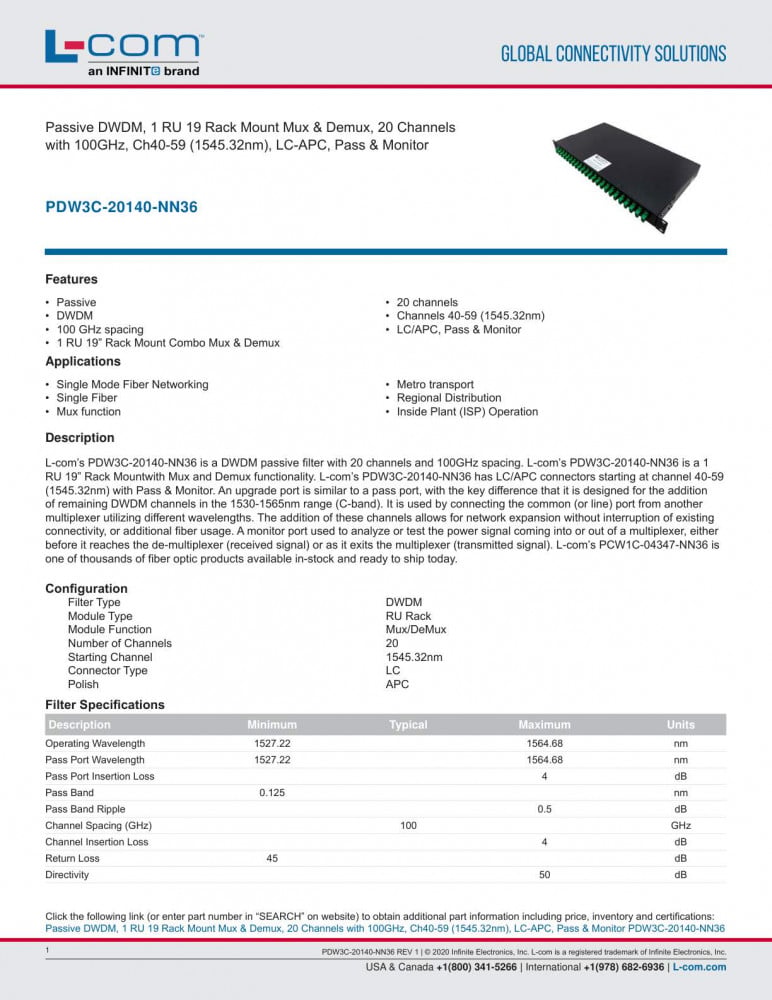 PDW3C-20140-NN36 technical document page 1