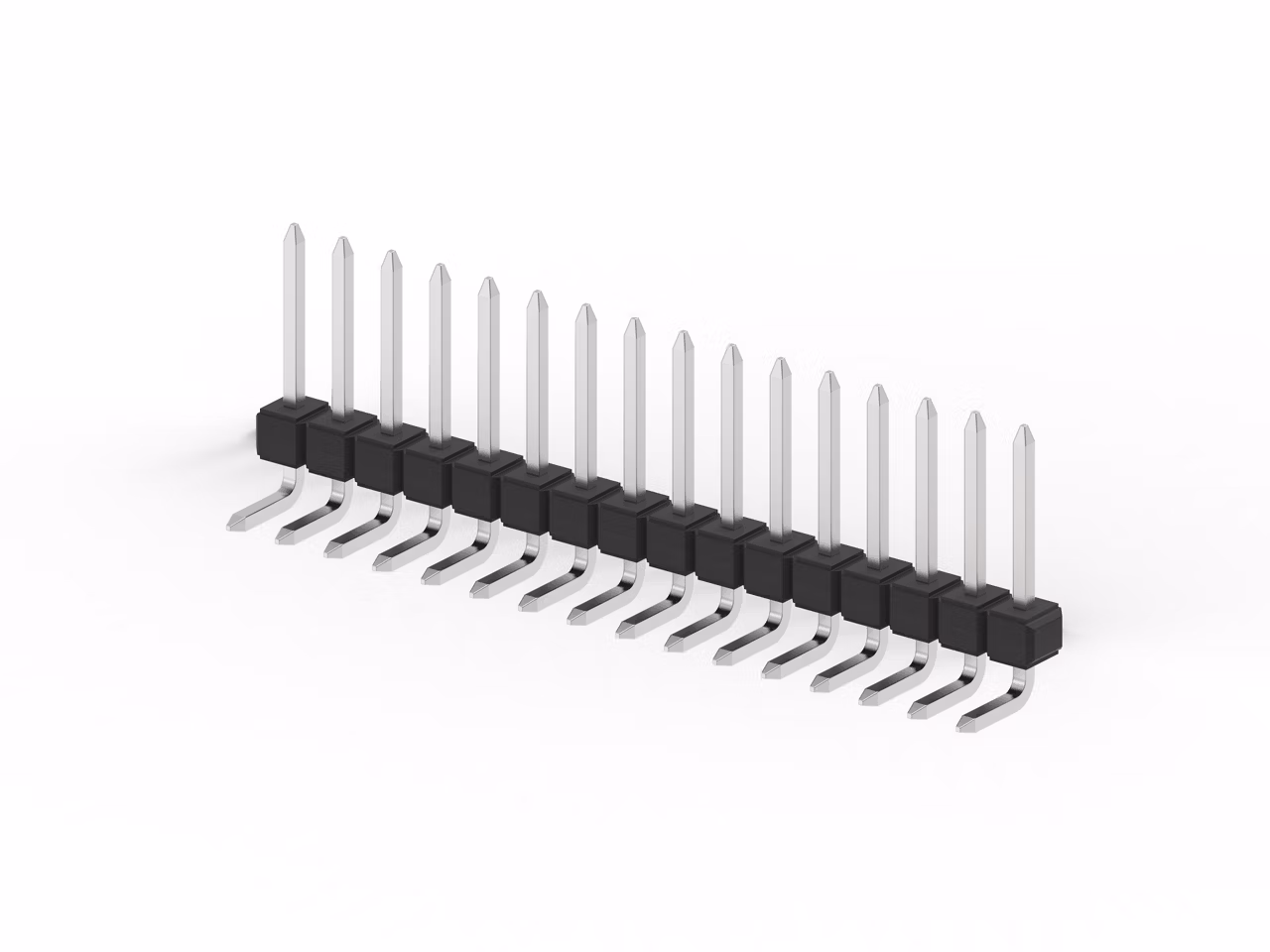 KK 254 Breakaway Header, Right-Angle Surface Mount Compatible, 16 Circuits, Tin (Sn) Plating, Mating Pin Length 8.23mm, Bag for sale