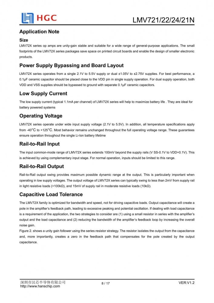 LMV722DRG datasheet page 8
