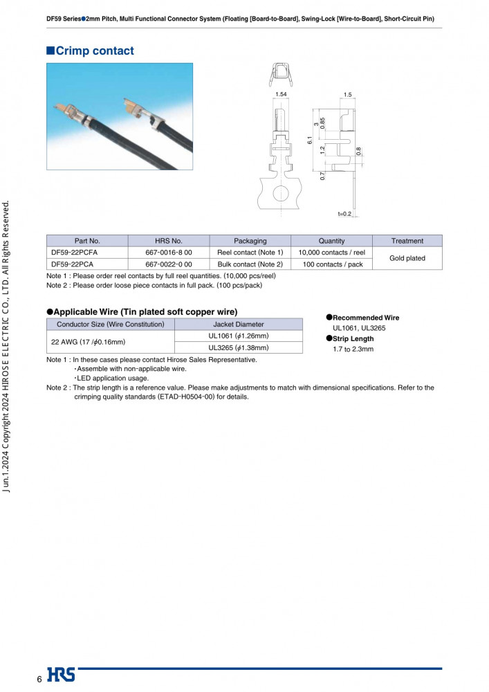 HRS DF59 documentation page 6