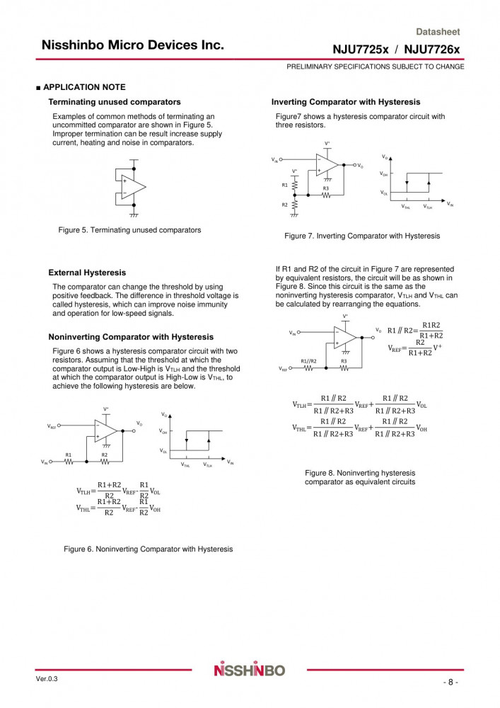 NJU77261 datasheet page 8
