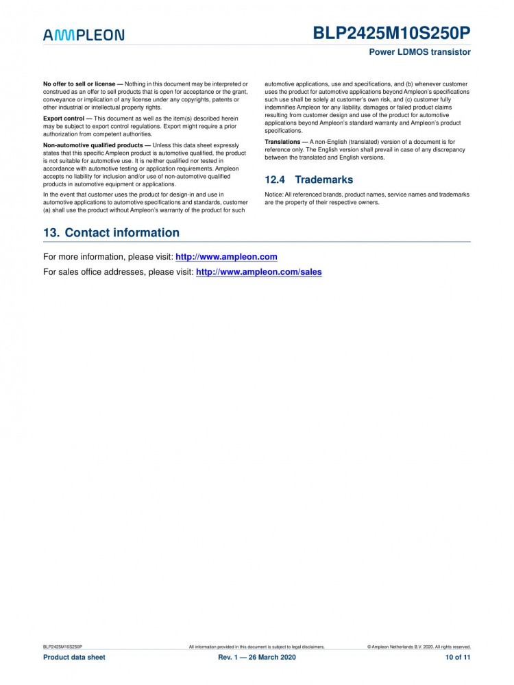 BLP2425M10S250P datasheet page 10
