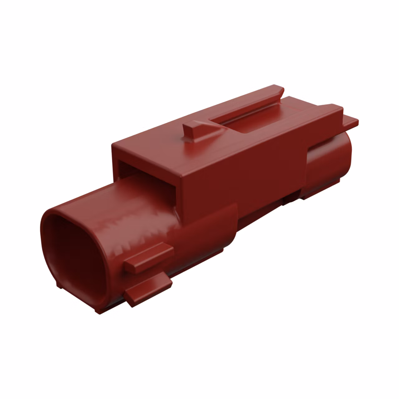 Squba Sealed Plug Assembly with Clipslot, 1.80mm Pitch, Single Row, 2 Circuits, Red for sale