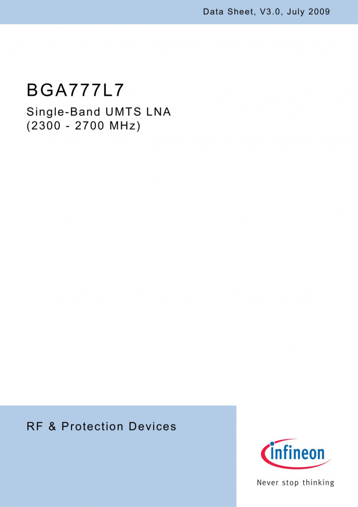 BGA777L7 datasheet page 1