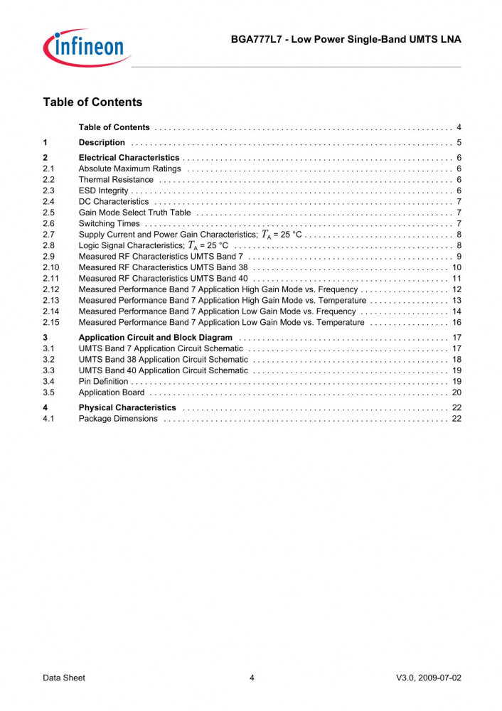 BGA777L7 datasheet page 4