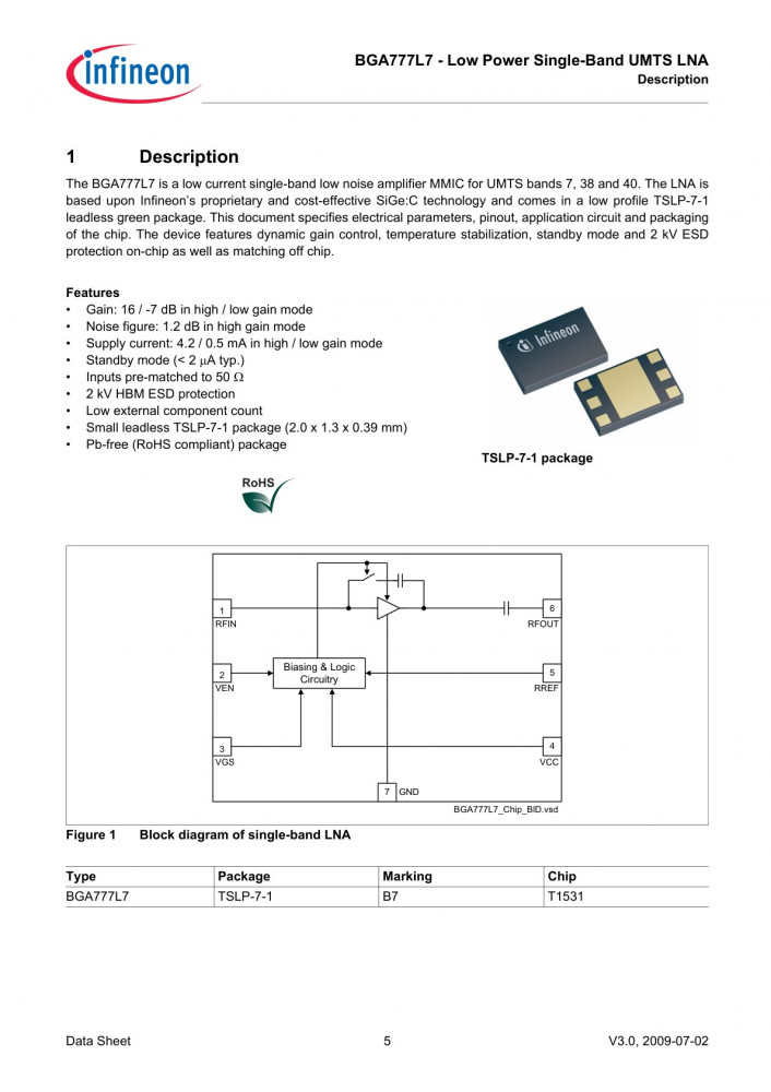 BGA777L7 datasheet page 5