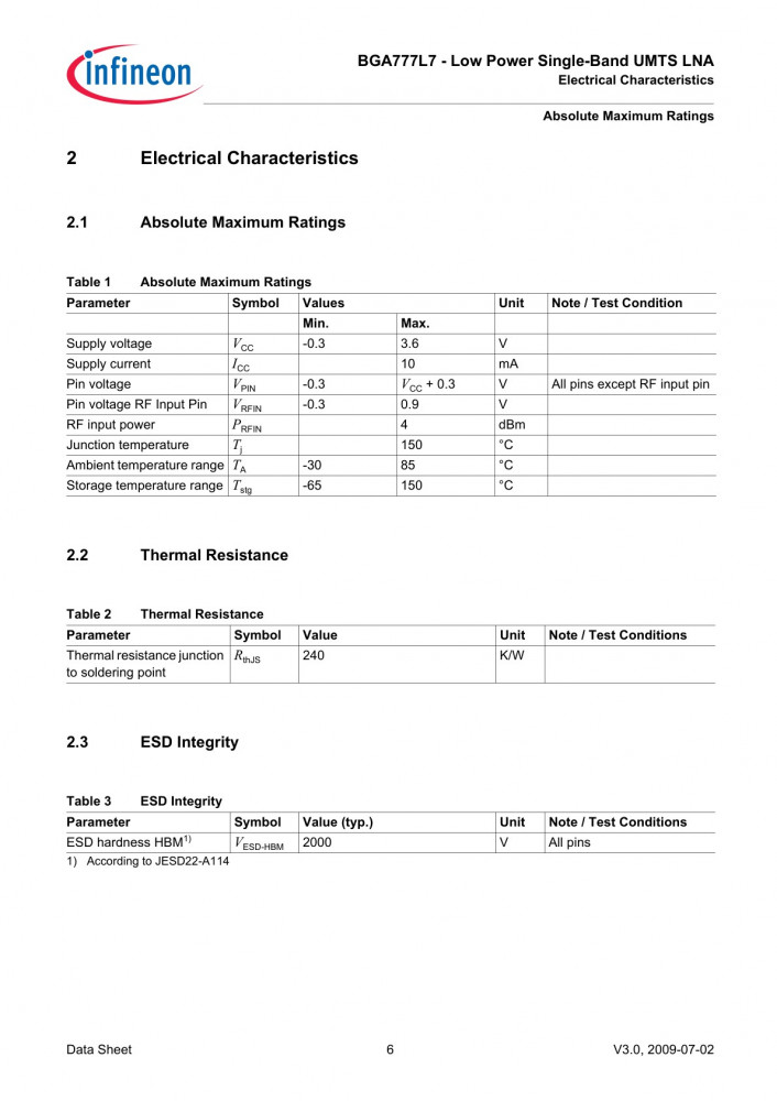 BGA777L7 datasheet page 6