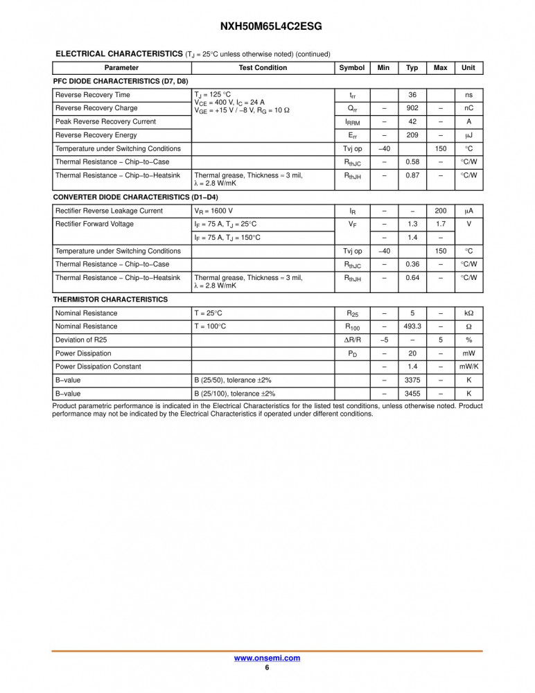 NXH50M65L4C2ESG datasheet page 6