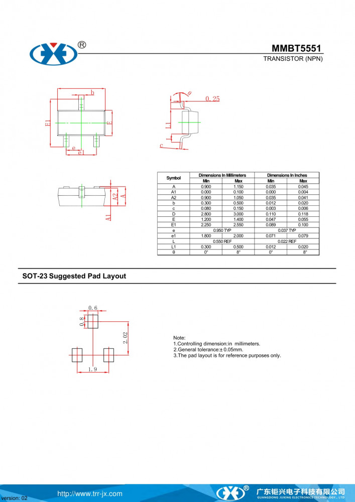 MMBT5551 G1 datasheet page 3