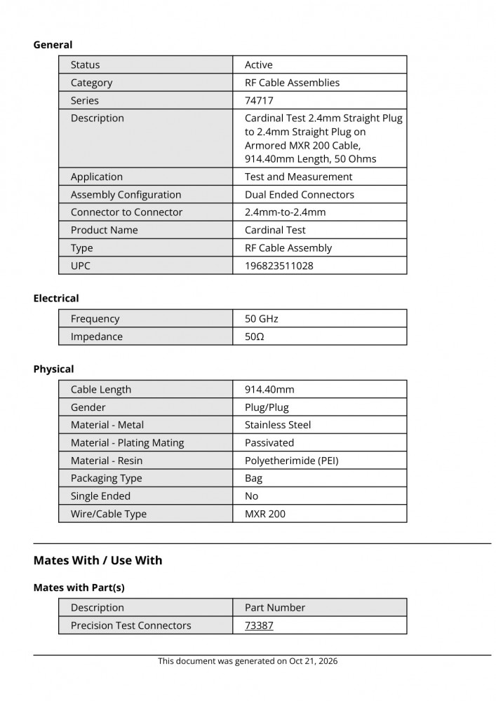 MOLEX 732390412 technical drawing, page 2