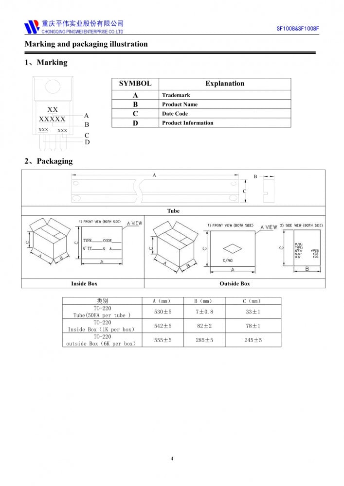SF1008F datasheet page 4