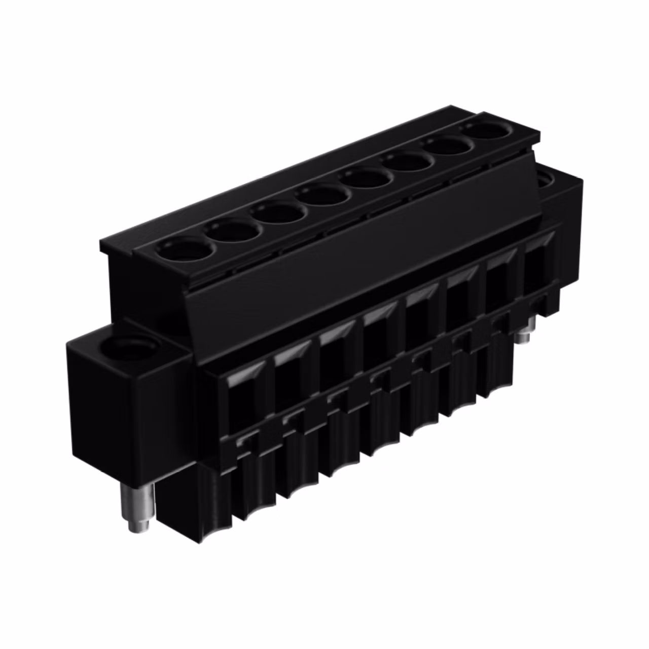 3.81mm Pitch Eurostyle Vertical Plug, with Retention Screws, Rear Wire Entry, 8 Circuits for sale