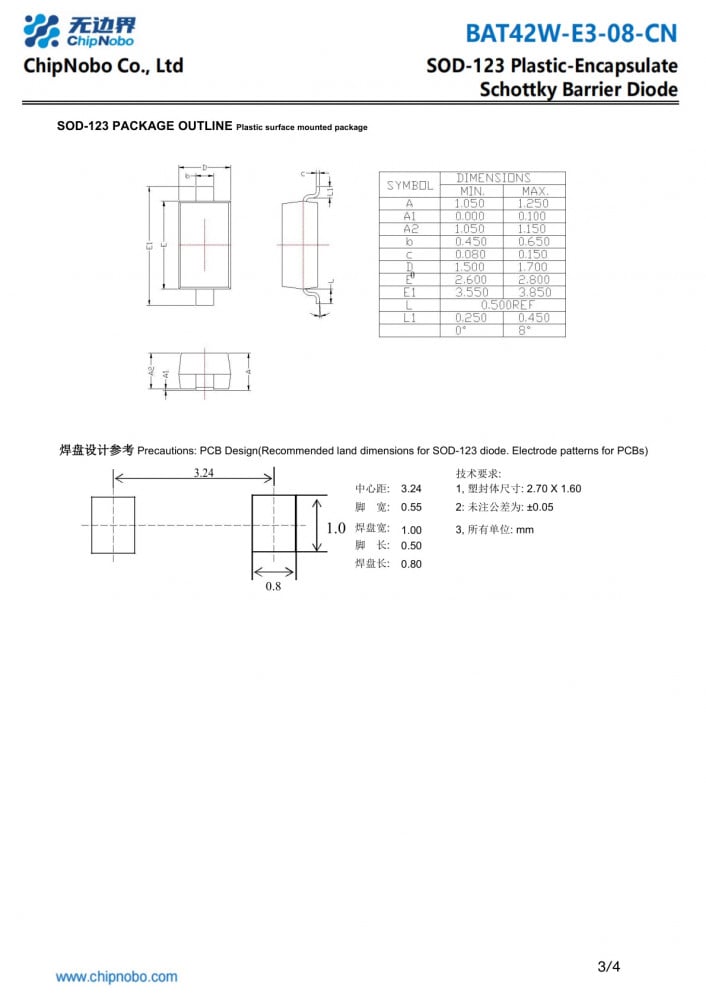 BAT42W-E3-08-CN datasheet page 3